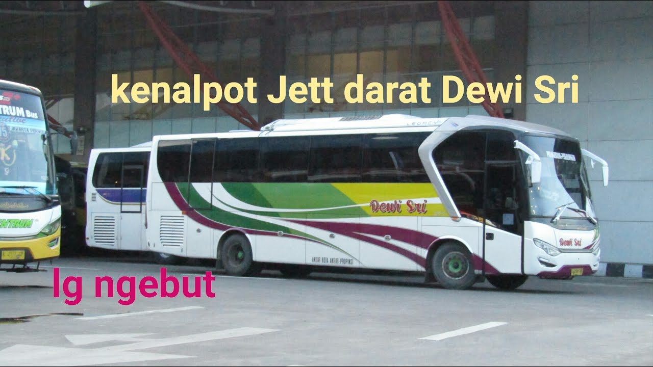 Knalpot Jett darat Bus Dewi Sri diTol Cipali - YouTube