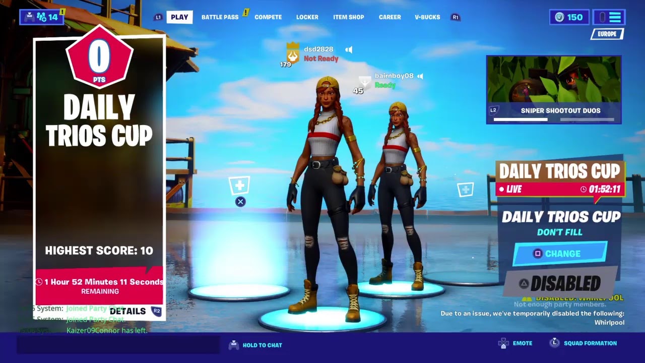 Daily Trio Cup Fortnite - YouTube