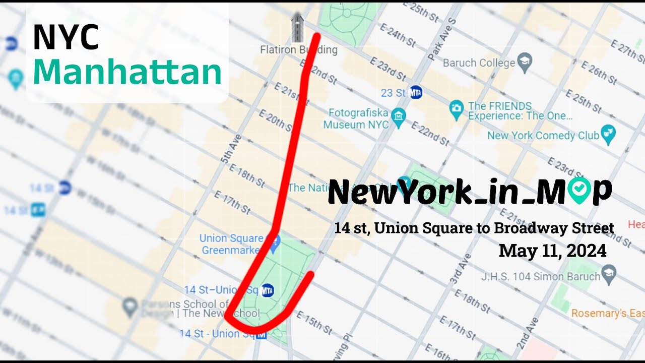 Walk in Manhattan, 14 St-Union Square to Broadway St, New York, [4K ...