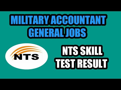 Military accountant general jobs 2020 - NTS skill test result 2020 ...