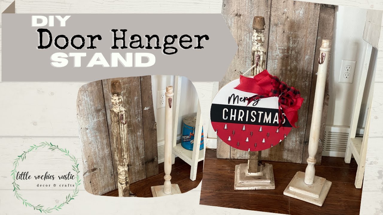 How to Build a Door Hanger Stand | Wreath Stand |Trash to Treasure ...