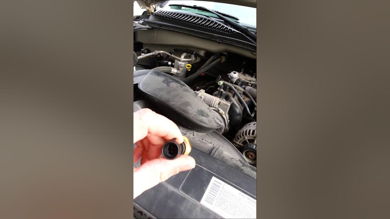 How to change oil pressure sensor on chevy 2500 - YouTube