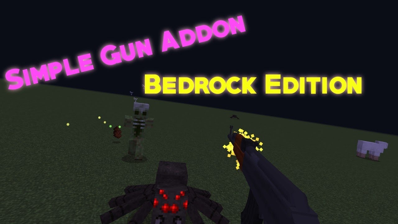 Simple Gun Addon Minecraft Bedrock Edition 1.21.61+ - YouTube