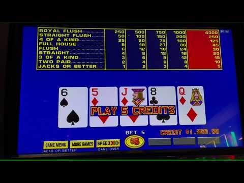 30+ Minutes of $25 Video Poker Bets at Foxwoods