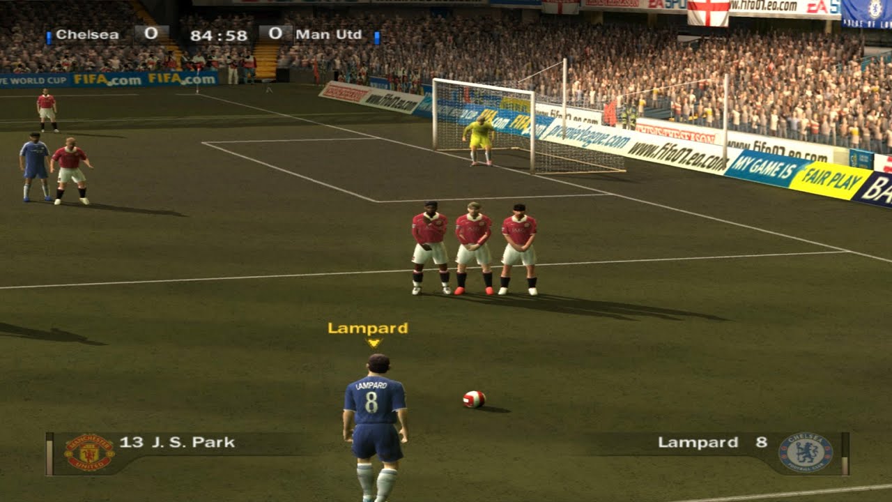 FIFA 07 Chelsea vs Manchester United PS2/ PCSX2 Gameplay I Retro Fifa ...