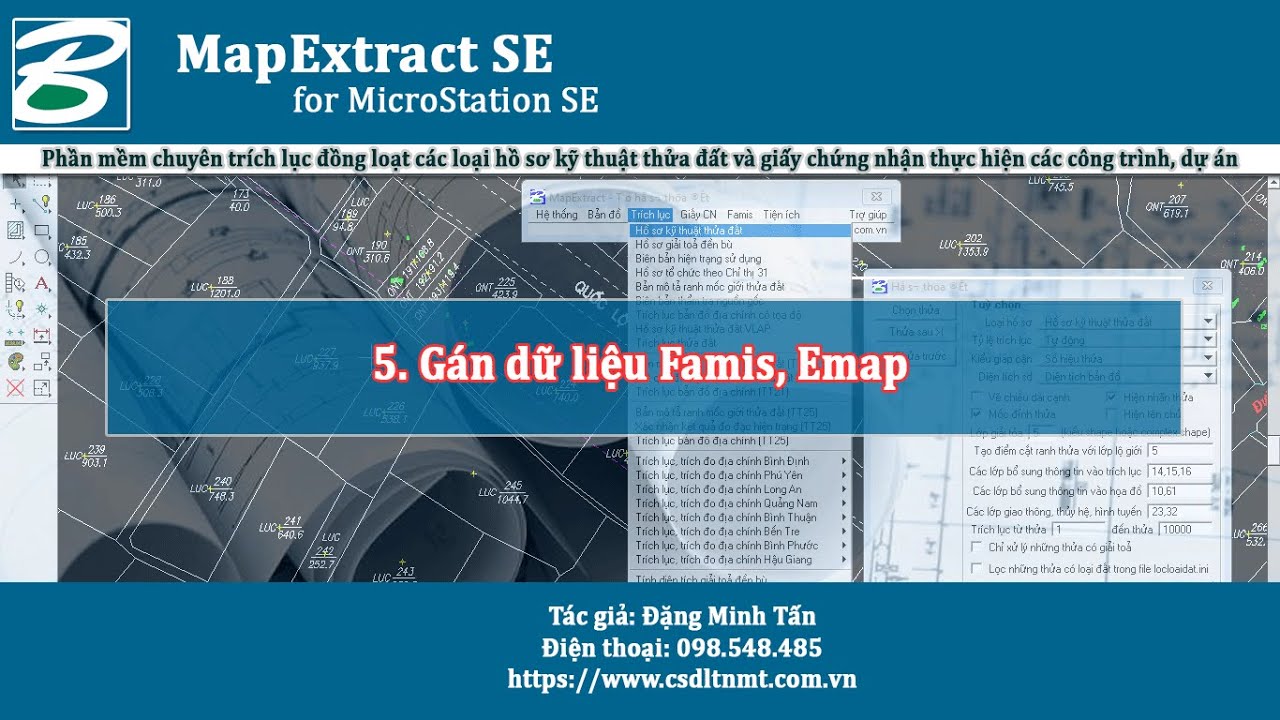 MapExtract - 05. Gán dữ liệu Famis, Emap - YouTube