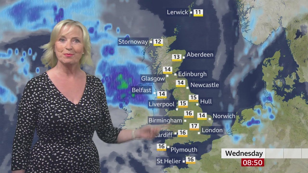 Carol Kirkwood - BBC Breakfast Weather 04/10/2021 - HD - YouTube