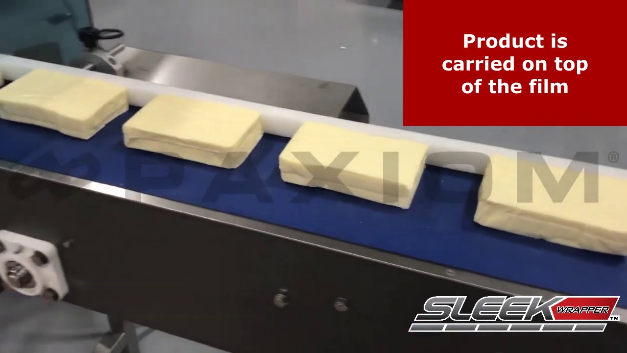 SleekWrapper® Inverted Flow Wrapping Cheese Blocks - YouTube