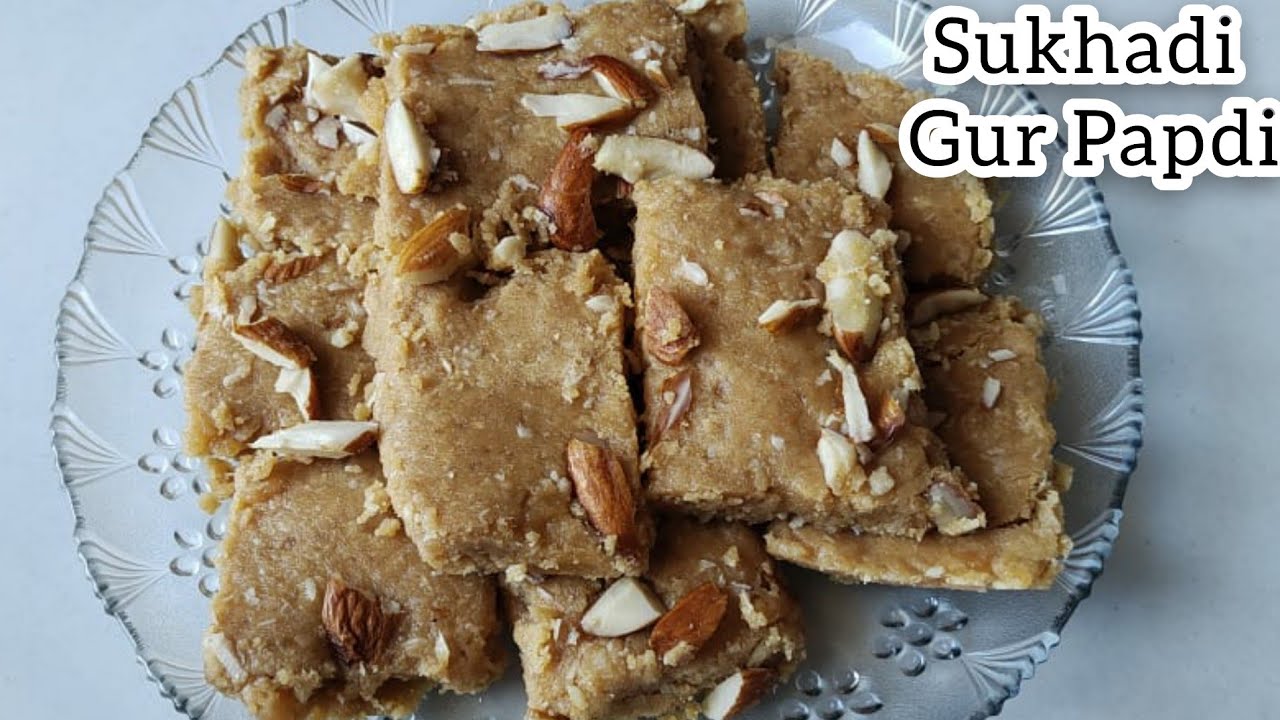 Sukhadi | मातर | Gur papdi | Gud papdi | Gor Papri | Matar Recipe ...