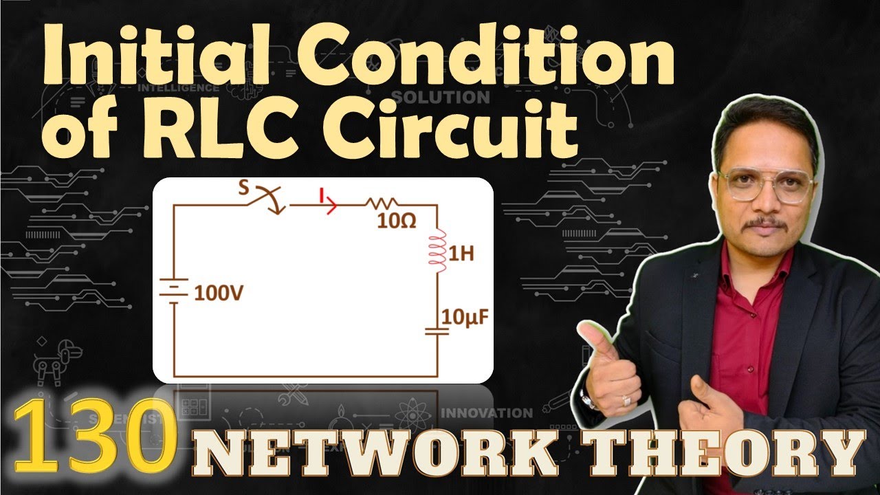 Initial Condition Example for RLC Circuit in Network Theory - YouTube