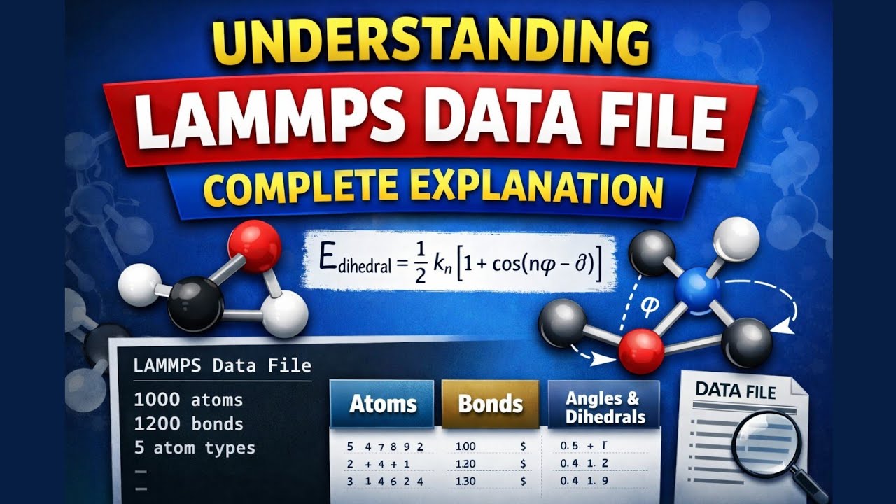 Understanding LAMMPS Data File | Complete Explanation of File Structure ...
