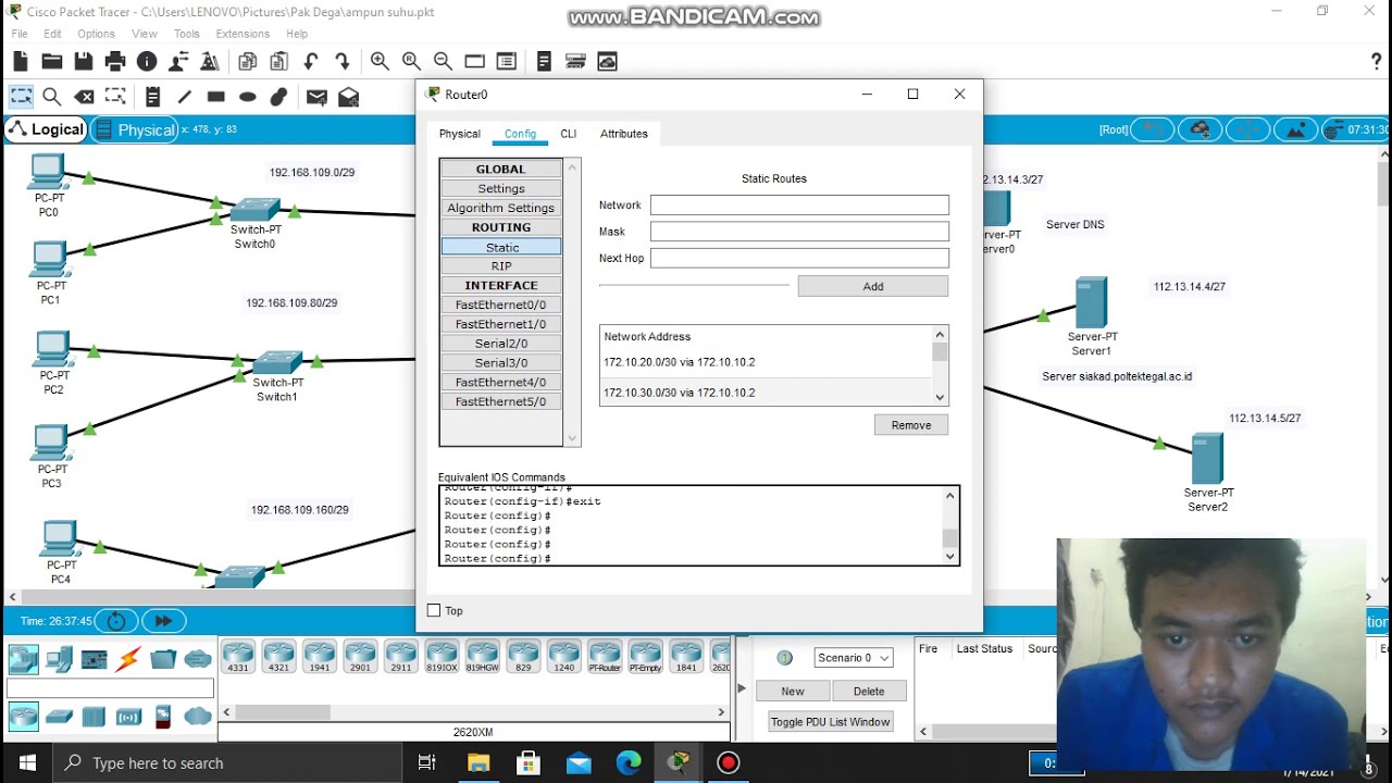 Routing Jaringan Gedung 3 Lantai - UAS Jaringan Komputer - YouTube