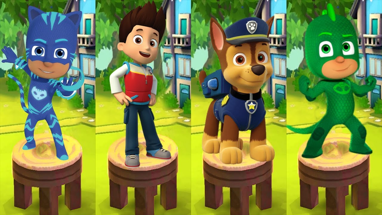 Tag with Ryan vs PAW Patrol Ryder Run Chase All Characters Unlocked All ...