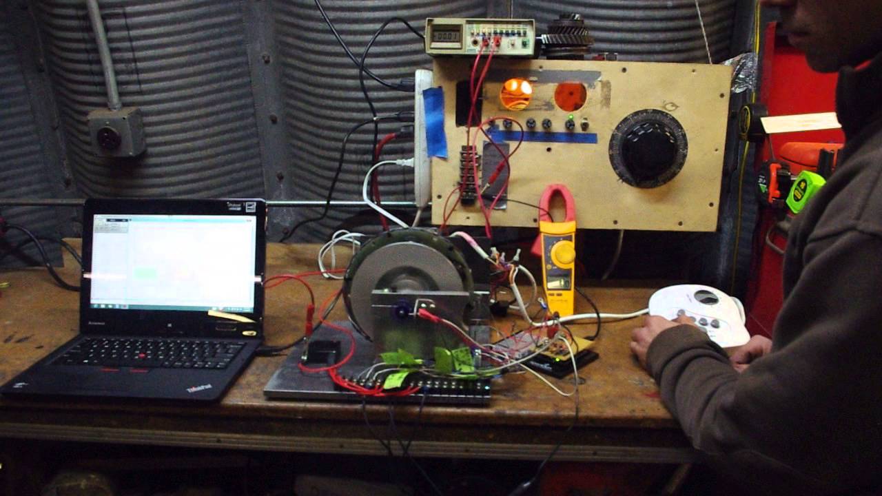 Eddy Current Dynamometer - Initial Spin Up - SDSU ME490 Project - YouTube