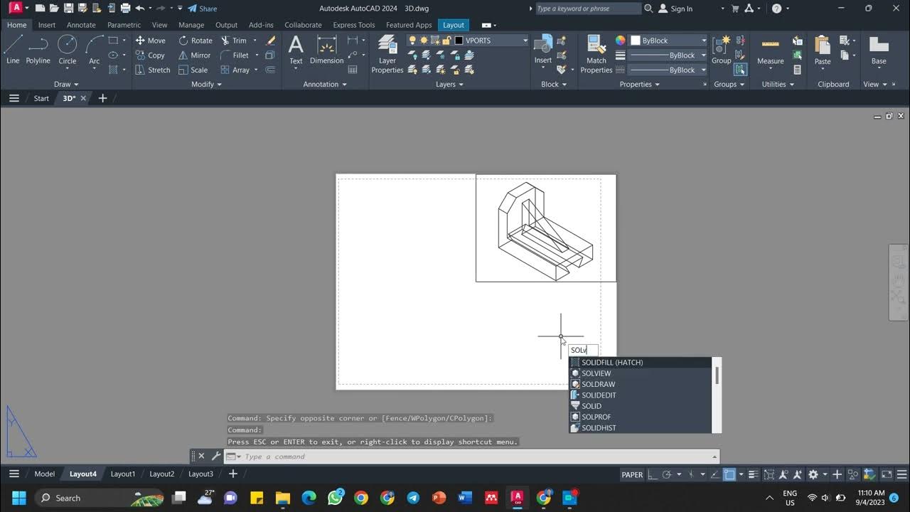 AUTOCAD SOLVIEW & SOLDRAW - YouTube