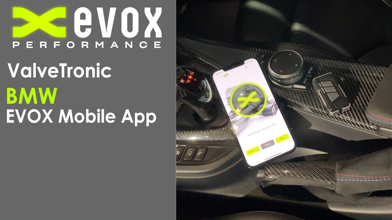 EVOX /// ValveTronic BMW - EVOX Mobile App - YouTube