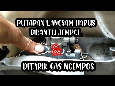 vespa langsam dibantu jempol & ditarik gas ngempos