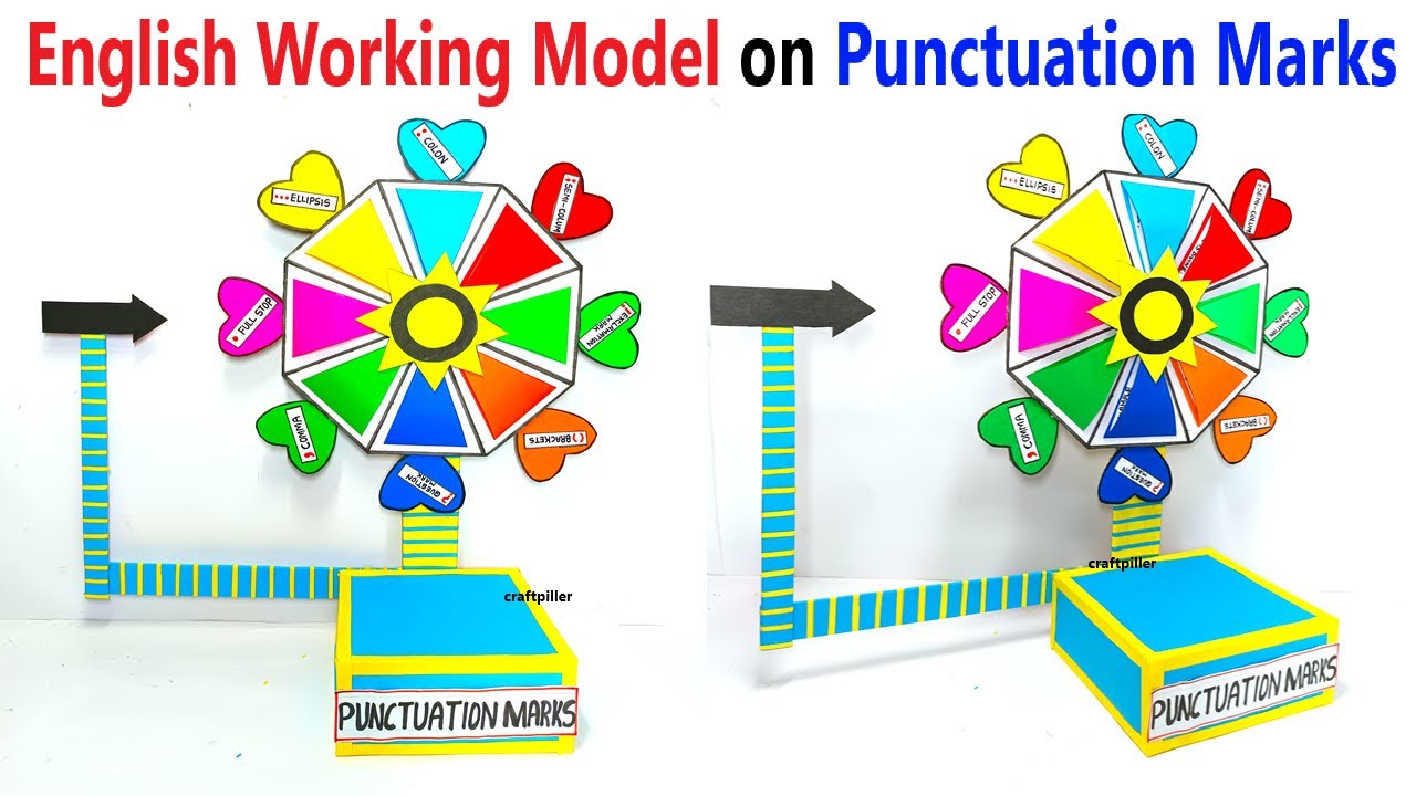 english working model on punctuation marks - diy - craftpiller - tlm ...