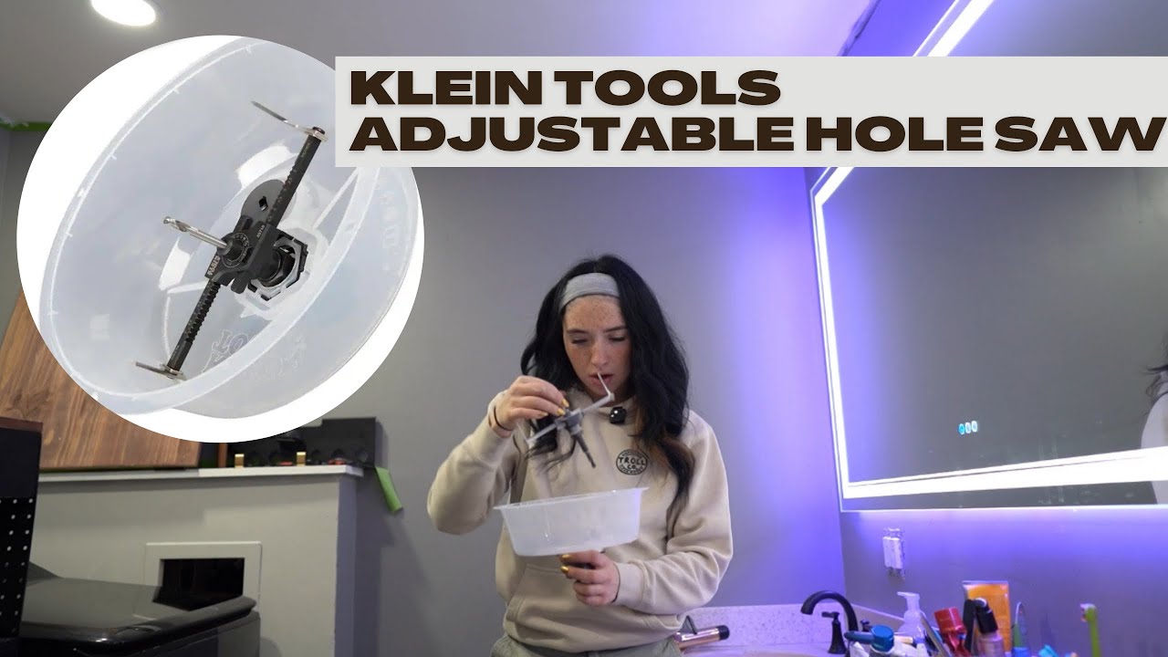 Tool Review & Demo : Klein Tools Adjustable Hole Saw - YouTube