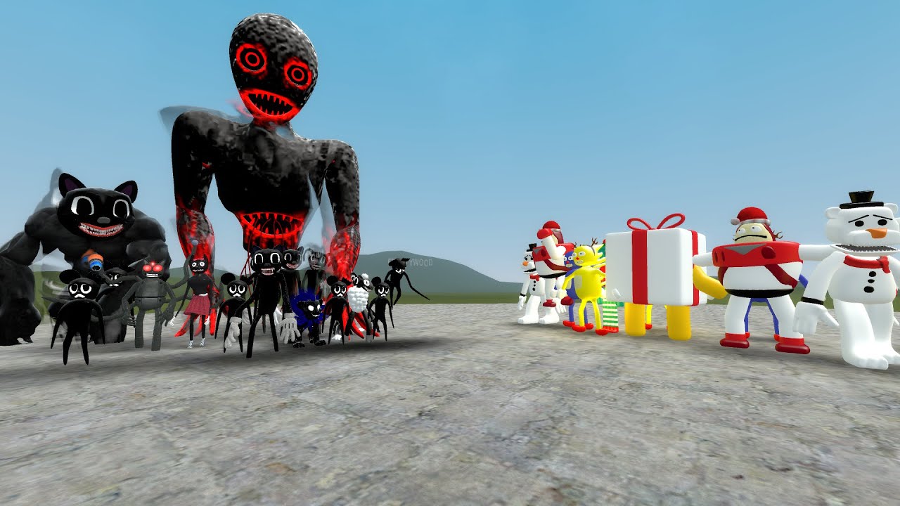 NEW 3D NEXTBOT CHRISTMAS VS ALL CARTOON CATS in Garry's Mod! - YouTube