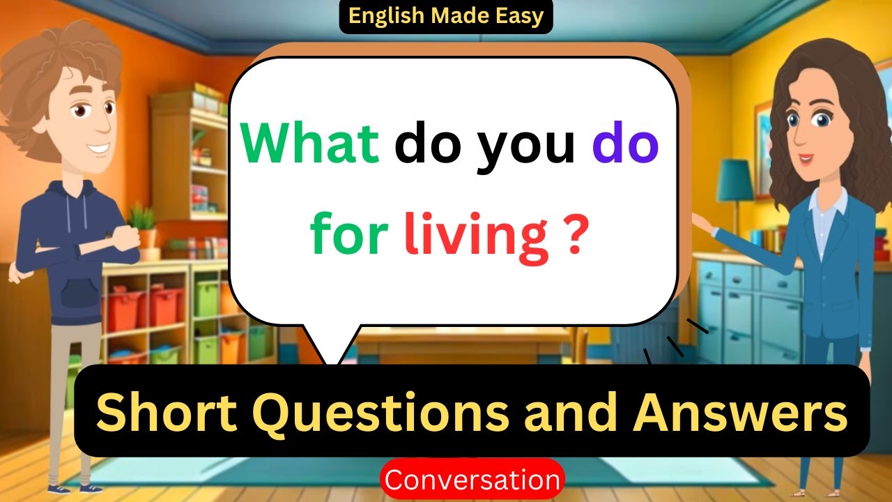 Improve English Speaking Skills ( Short Questions and Answers) English ...