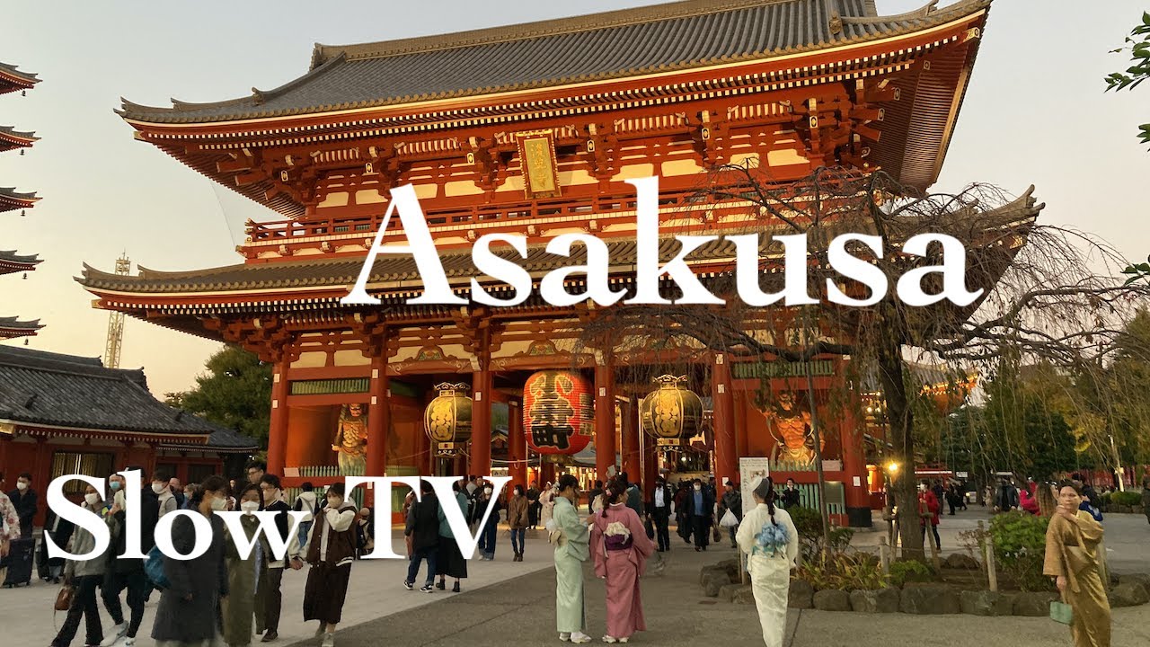 Senso-ji Temple - Asakusa Market [Slow TV] - YouTube