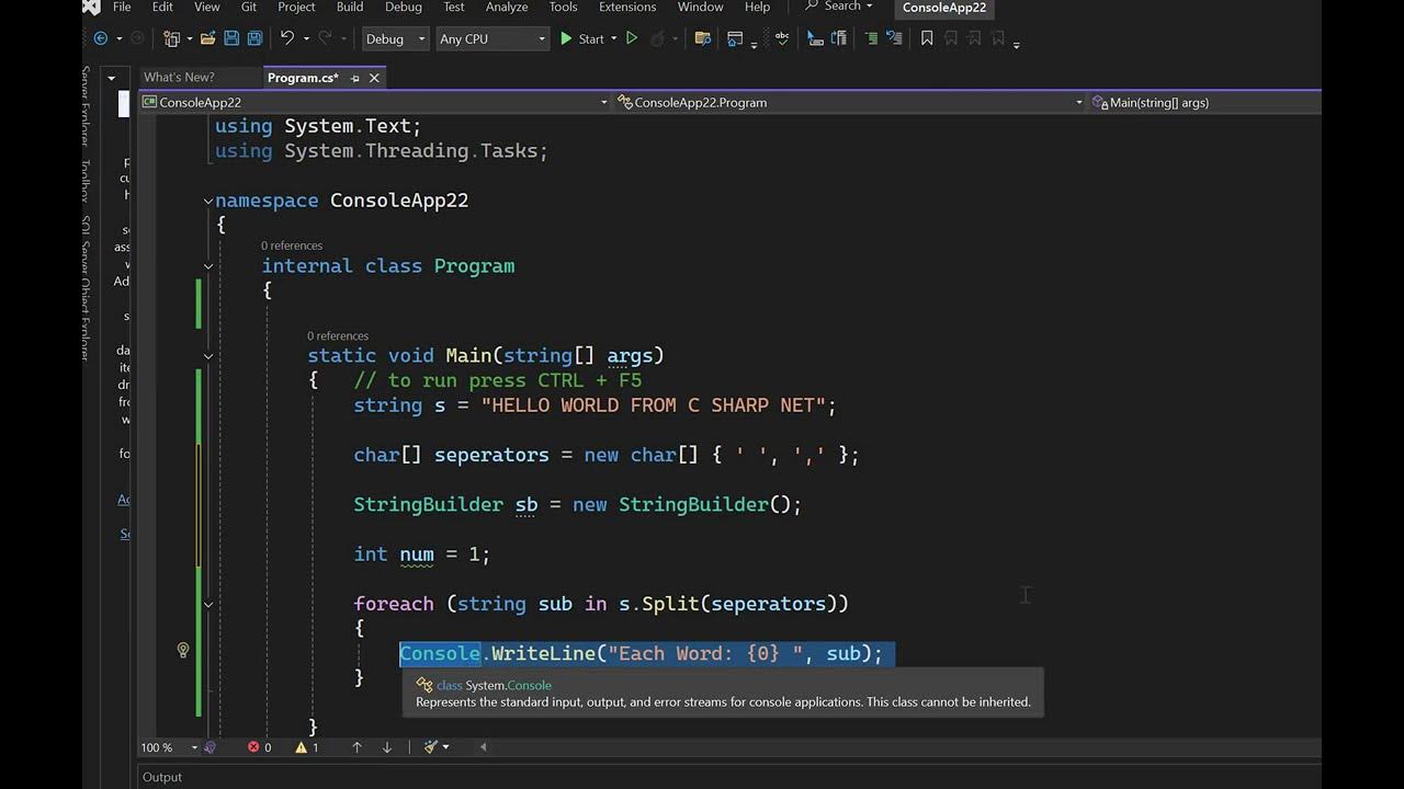 learn c# programming string append function - YouTube