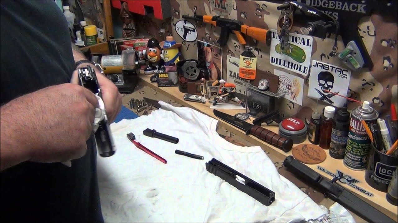 GLOCK 21 cleaning - YouTube