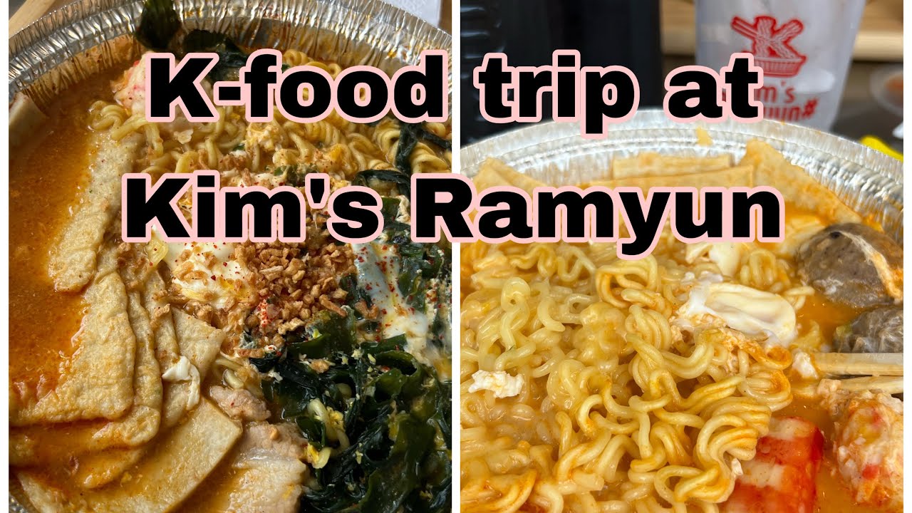 Korean food trip at Kim’s Ramyun Fishermall - YouTube