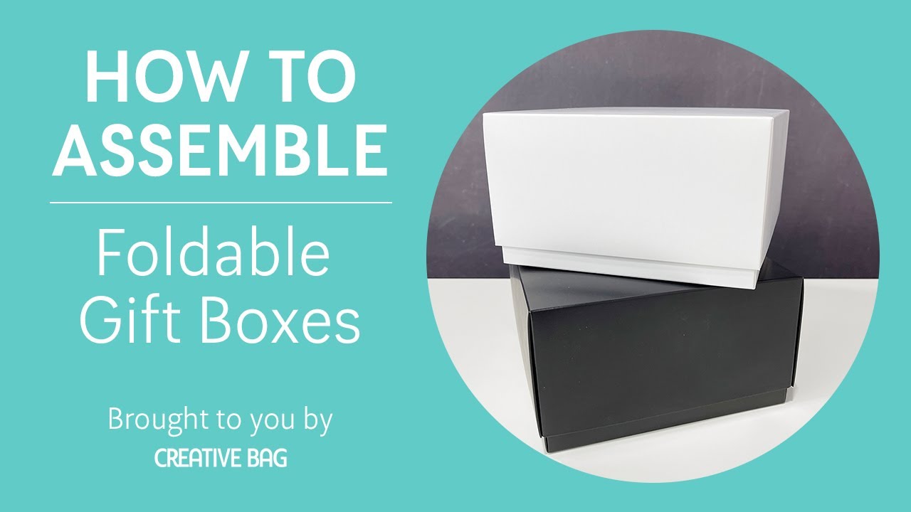 Foldable Gift Boxes - How To Assemble - YouTube