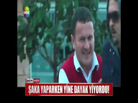 Şaka yaparken yine dayak yiyordu!