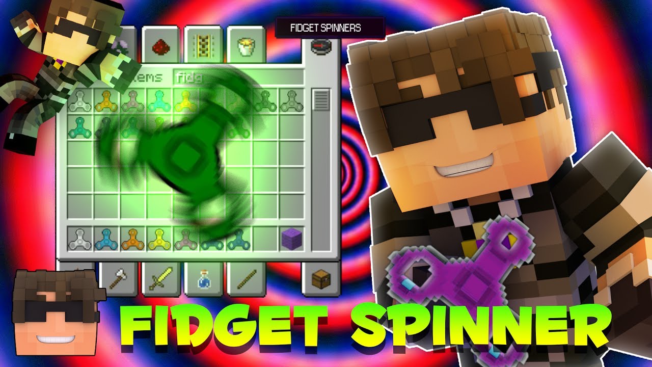 FIDGET SPINNERS IN MINECRAFT! (Minecraft Fidget Spinner Mod Review ...
