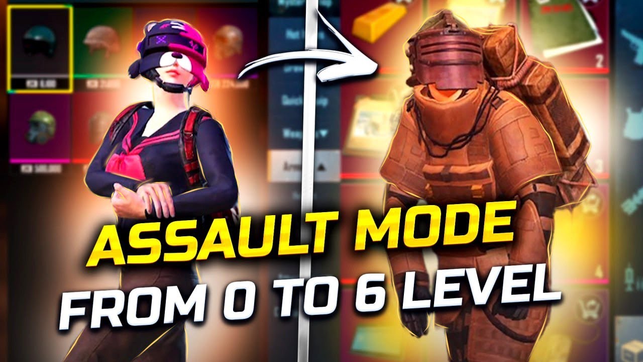 ASSAULT MODE - FROM 0 TO 6 LEVEL / GAMEPLAY PUBG MOBILE METRO ROYALE ...