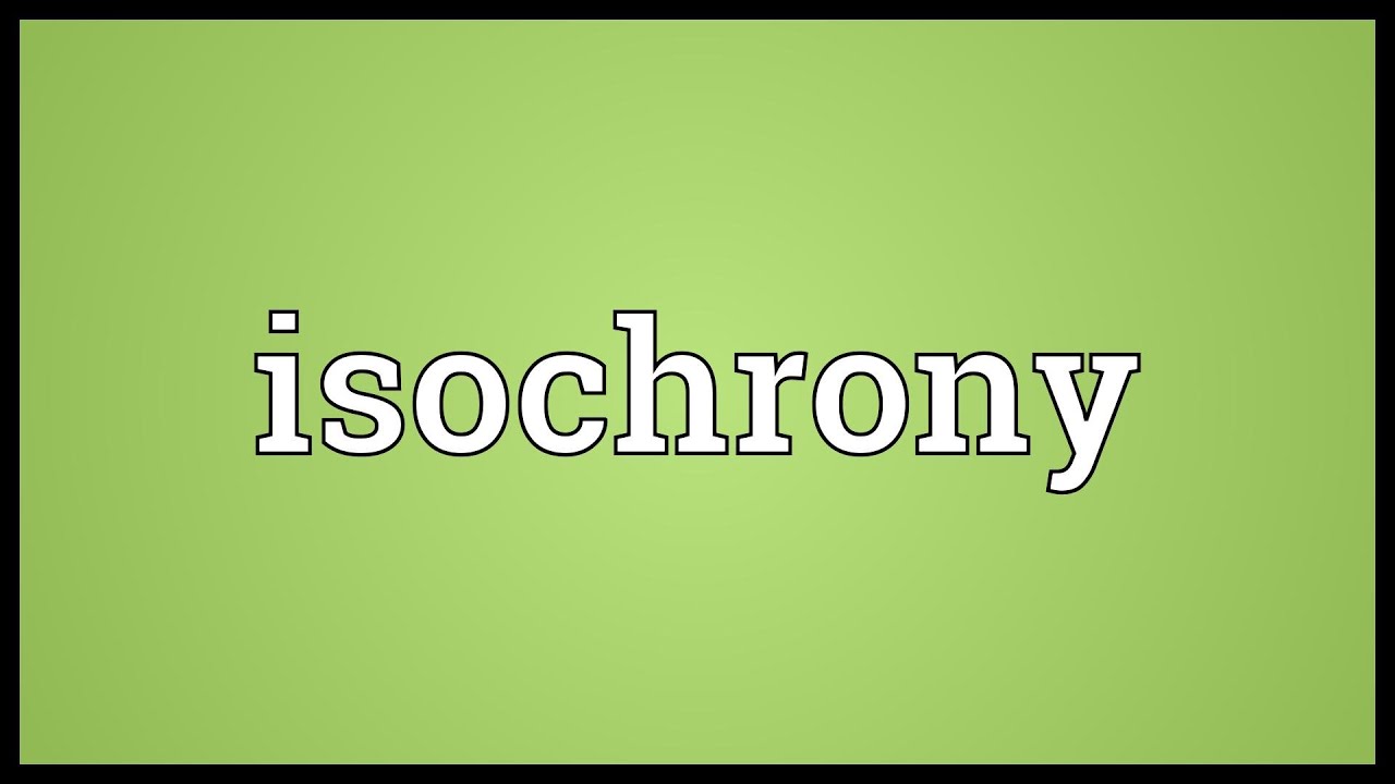 Isochrony Meaning - YouTube