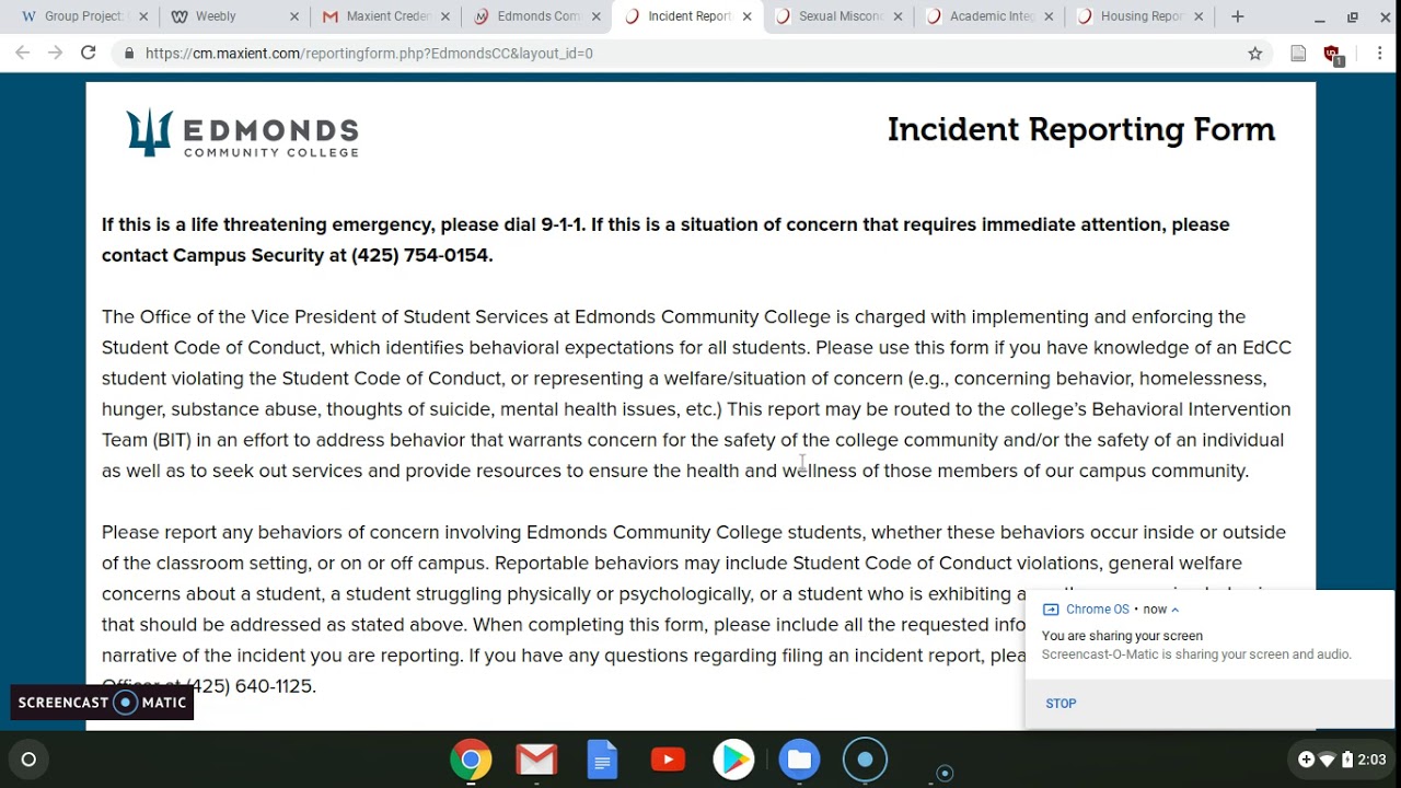Maxient Screencast - YouTube