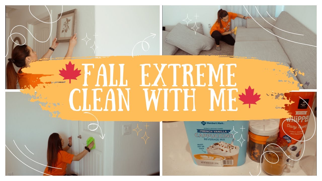 🍁FALL DEEP CLEAN🍁 MOTIVATING CLEAN WITH ME!! - YouTube