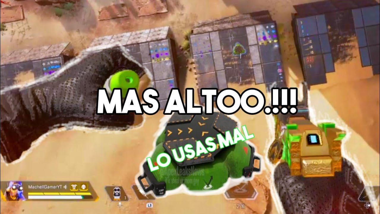 Cómo saltar más alto con el jump pad de octane!! - Apex | soy Mitchel ...