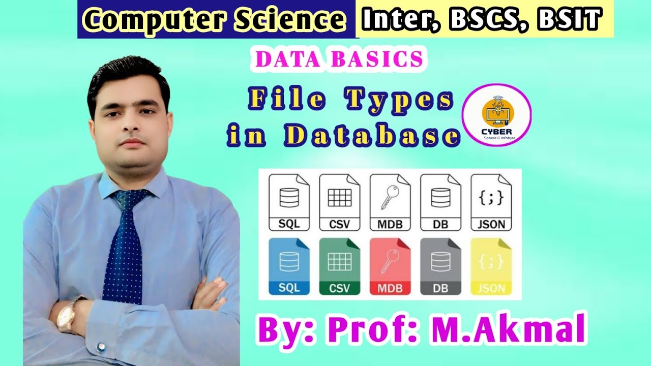 What are DIFFERENT File Types in Database? Computer Science Inter, BSCS ...