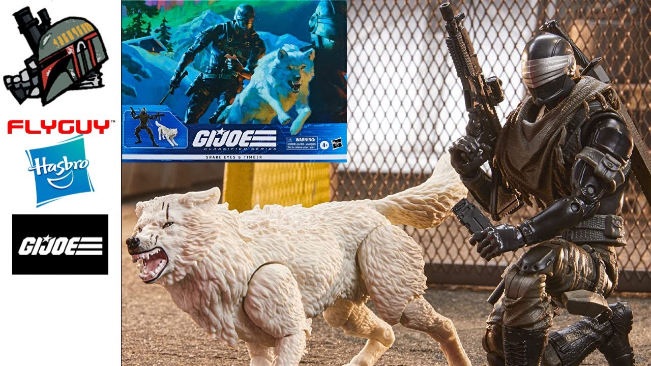 FLYGUYtoys G. I. Joe Classified Series Snake Eyes & White Timber Action ...