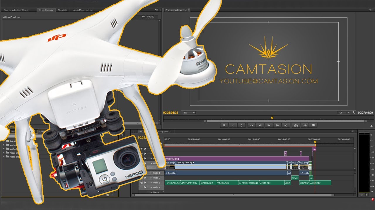 Workflow with DJI Phantom GoPro 3 Black footage - YouTube