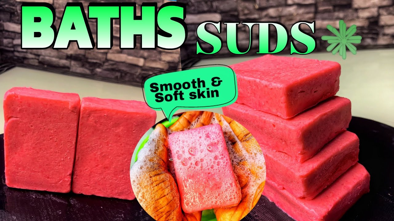 HOW TO MAKE A SIMPLE BATHING BAR SOAP FROM SCRATCH💖| FOR SMOOTH AND ...