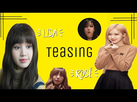 Lisa  teasing Rosé
