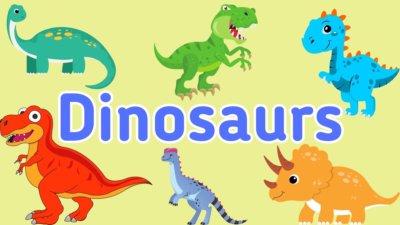 Learn Dinosaur Names For Kids | English Vocabulary | 15 Dinosaur Names ...