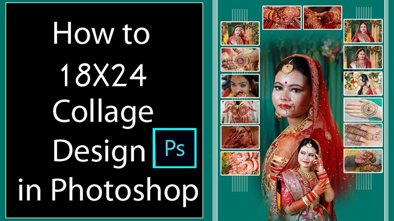 How to 18x24 Collage Design in Photoshop | How to Design 18x24 Collage ...