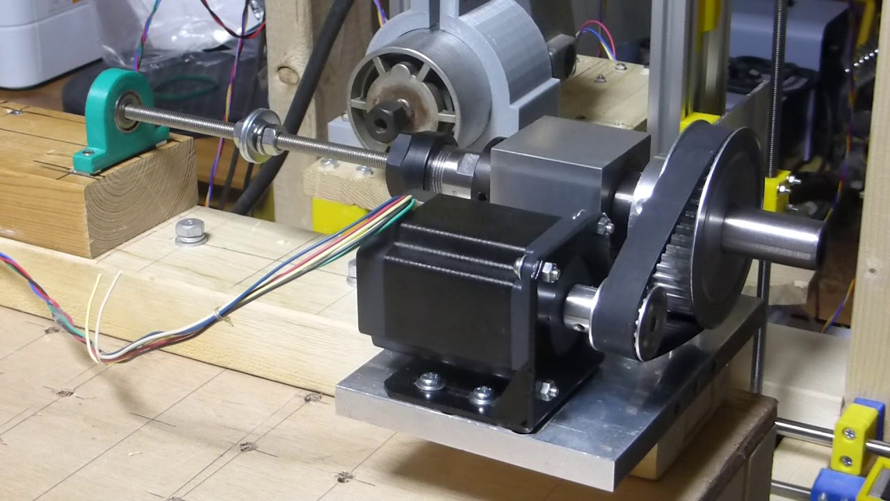 Home made horizontal CNC Router And Rotary Axis - YouTube