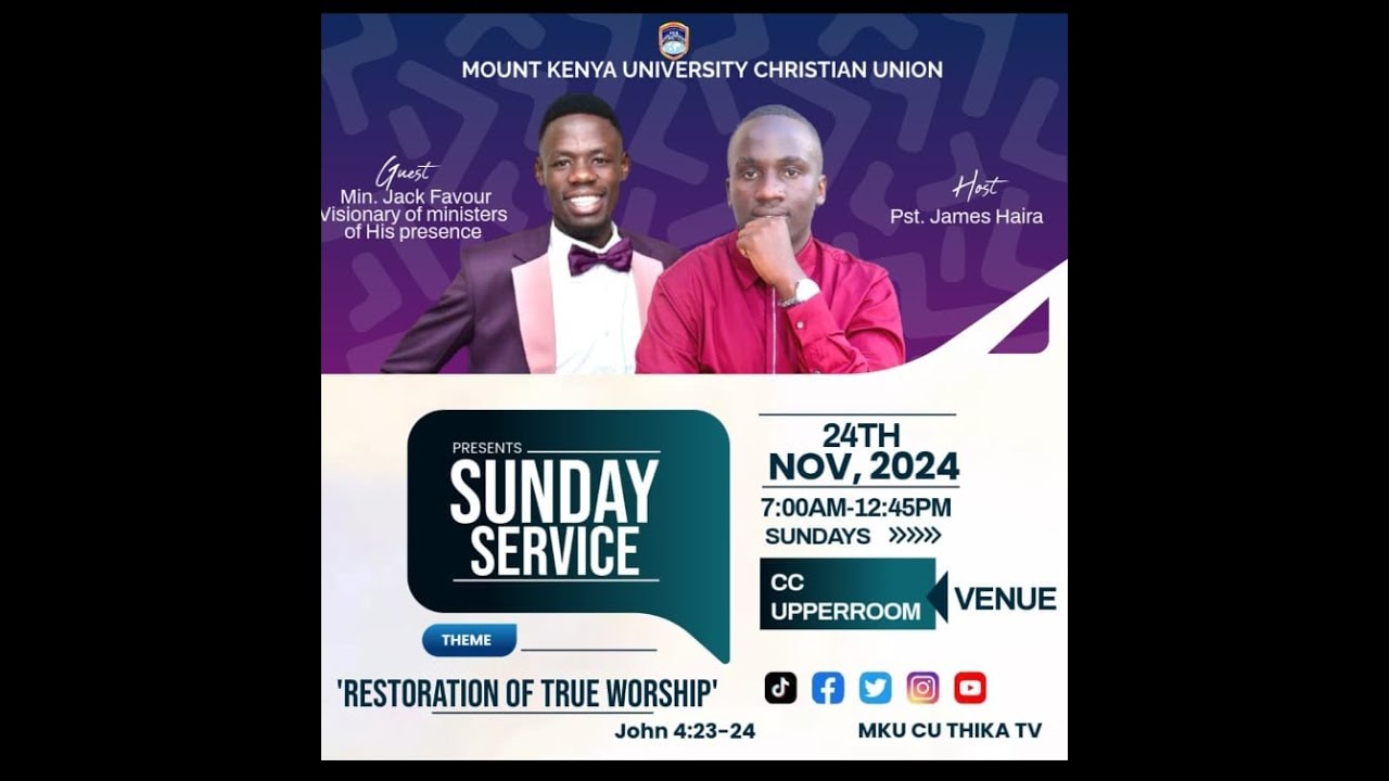 WELCOME TO OUR SUNDAY SERVICE - YouTube