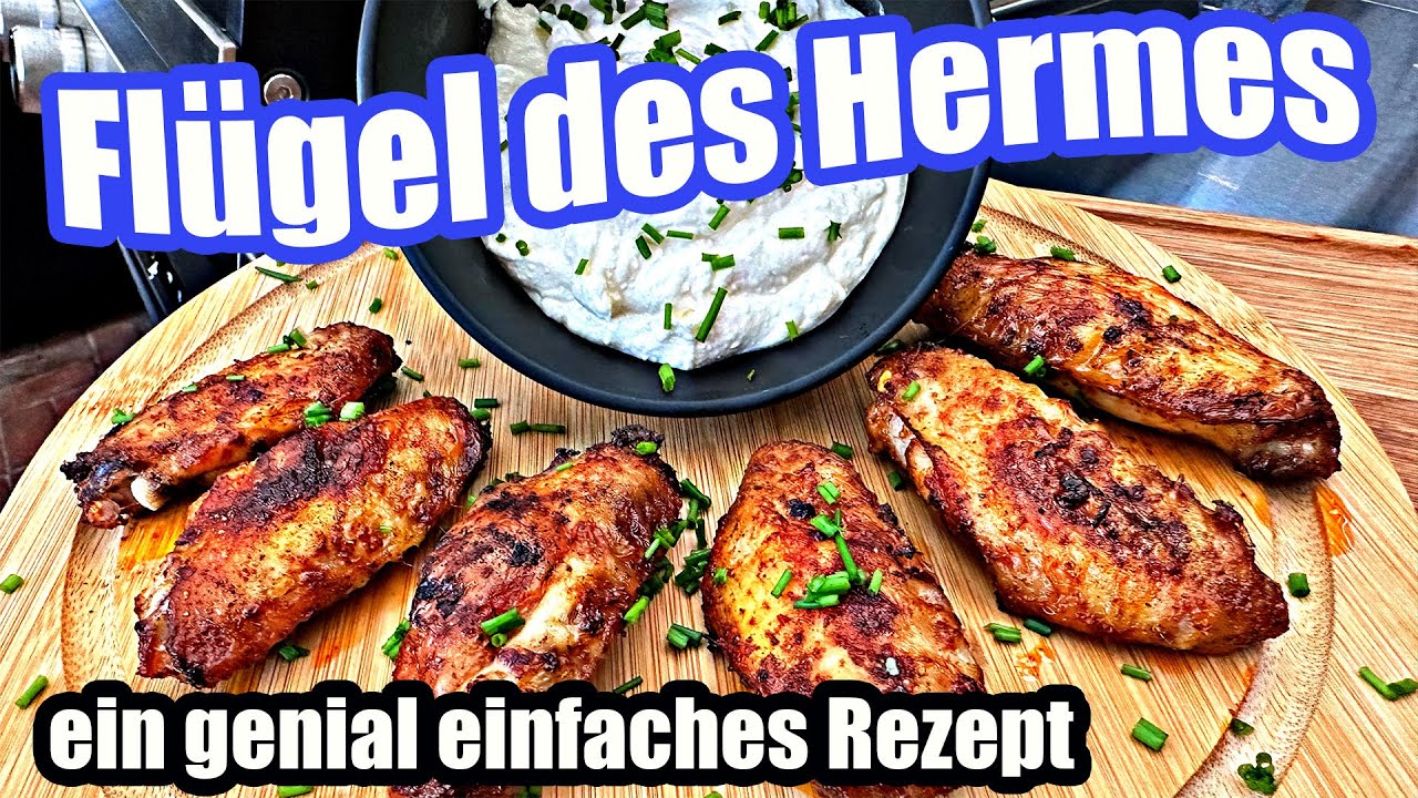 Gyros Chicken Wings mit Feta Creme @Klausgrillt | The BBQ BEAR - YouTube