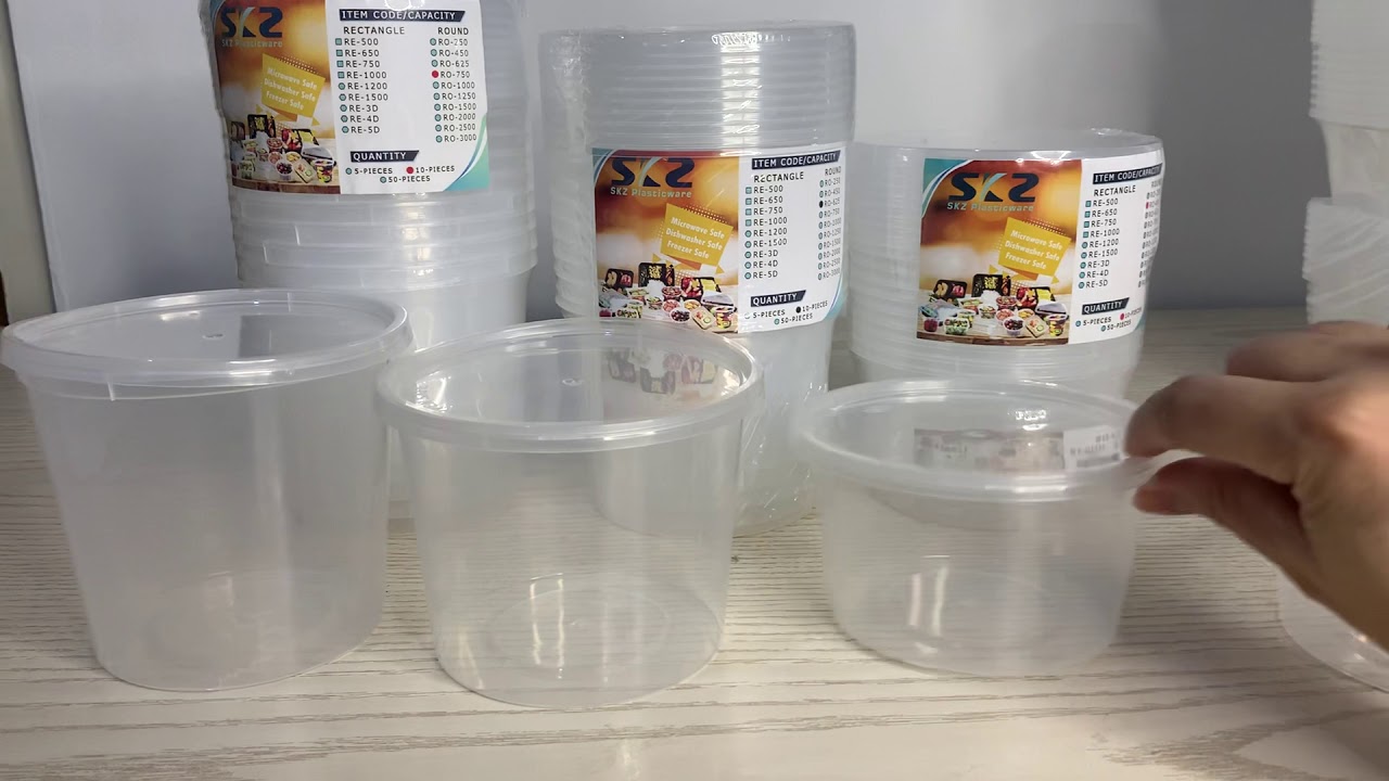 SKZ ROUND PLASTIC CONTAINER - YouTube