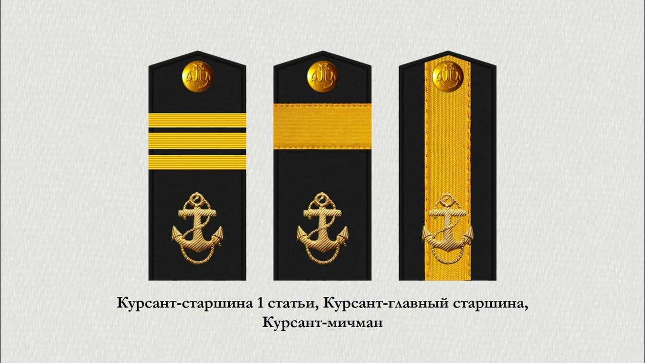 Погоны курсантов Военно-морского училища СССР обр. 1943 года (корабельн ...