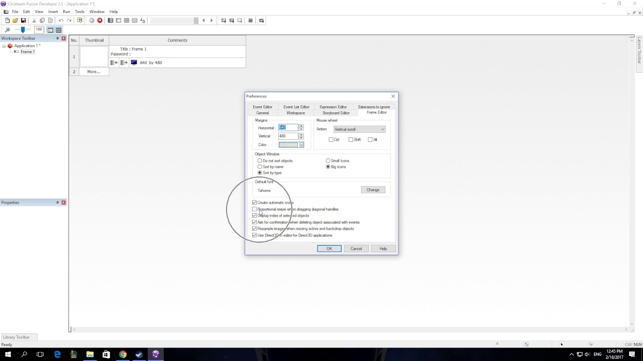 How To Enable Proportional Resize When Dragging Handles In Clickteam ...